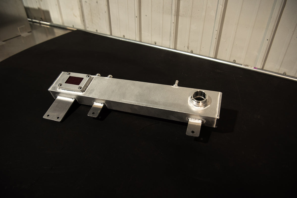 Mustang Combined Radiator/Catch Can Tank by Flash Fab – Garage Built Racing